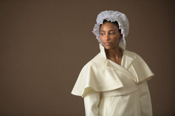 White Wool Redingote | Regency - Samson Historical