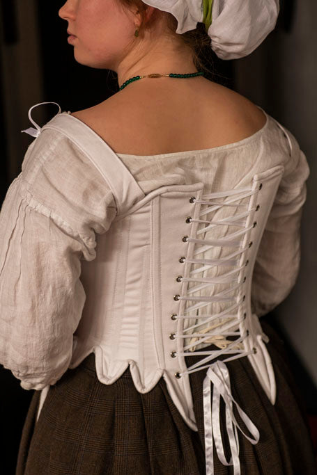 Back Lacing Half Boned Stays - Samson Historical