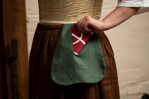 Forrest Green Linen Single Pocket - Samson Historical