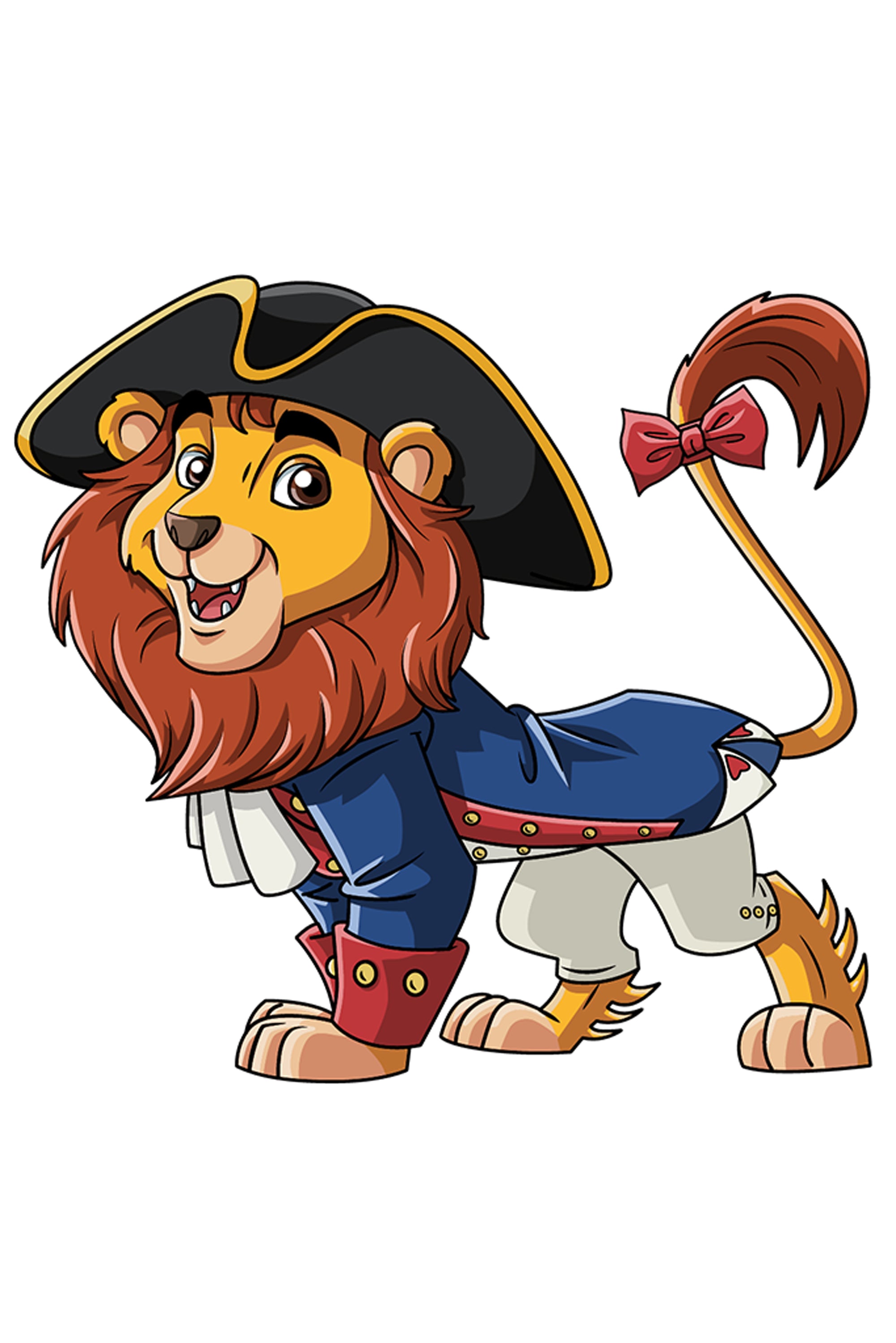 George the Lion Sticker - Walking - Samson Historical