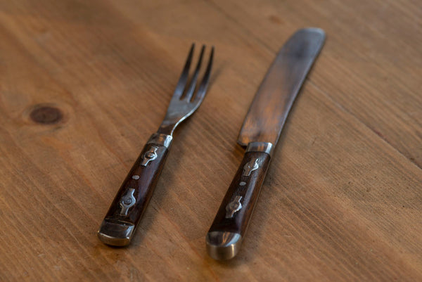 Cutlery Set with Inlaid Handles - Samson Historical